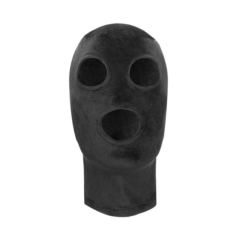 Ouch! Velvet & Velcro Mask with Eye and Mouth Opening, Shots Toys